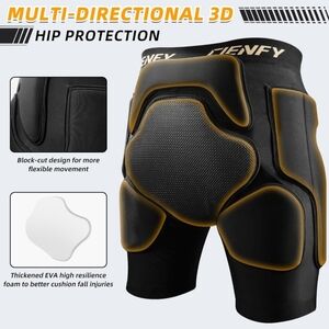 CIENFY | Shorts | 3d Hip Protective Padded Shorts Eva Tailbone Pad ...